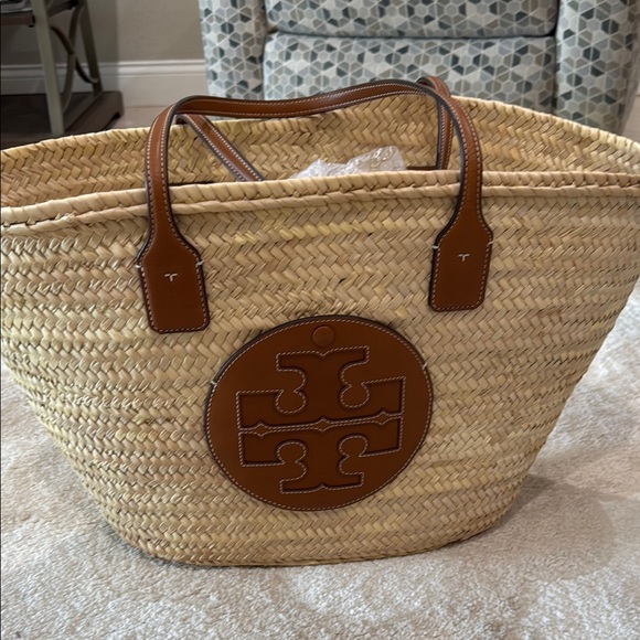 Tory Burch | Bags | Tory Burch Tan Straw Tote Bag | Poshmark
